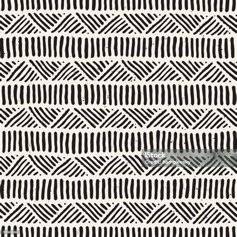 흑인과 백인 완벽 한 기하학적 라인 패턴입니다 Adstract 손 그려진된 복고풍 텍스처 0명에 대한 스톡 벡터 아트 및 기타 이미지 Istock