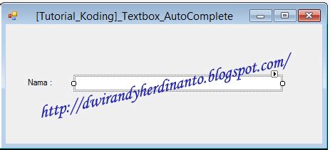 Membuat Textbox Auto Complete Di VB NET Kafe KODING
