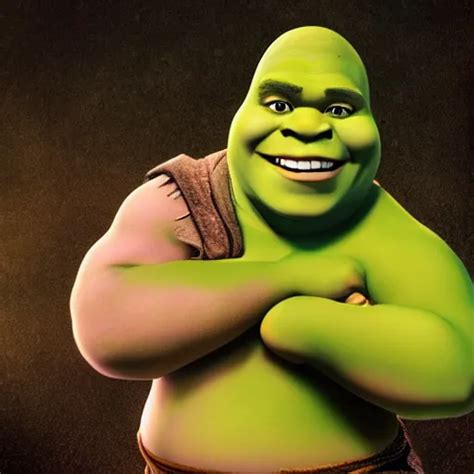 Shrek As An Oily Body Builder At The Beach K High Stable Diffusion