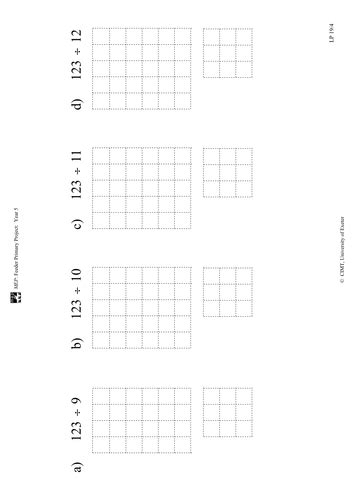 Yr 5 Division Using Written Methods Lesson 19 Teaching Resources