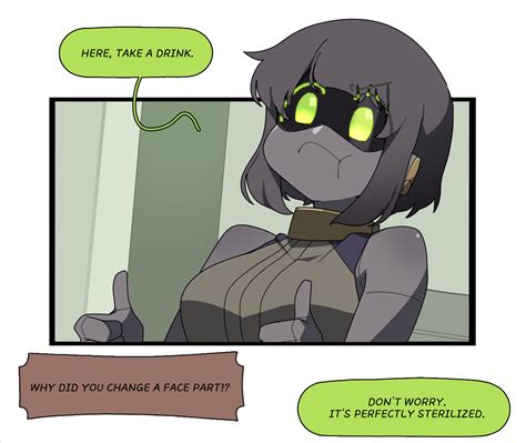 Gomulgong Robot Girl Gomulgong Original Girl Bare Shoulders Black Hair Breasts Closed