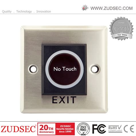 Sensor Infrarrojo Dc v Sin Contacto Botón De Salida Con Luz Led Para Puerta salida control De