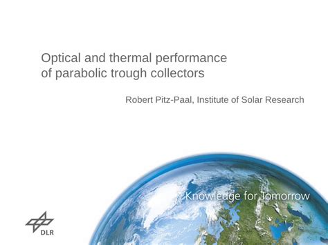 Pdf Optical And Thermal Performance Of Parabolic Trough Collectors Fileoptical And Thermal