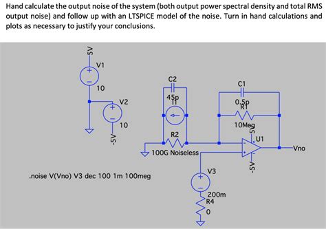 Get Answer Hand Calculate The Output Noise Of The System Both Output Power Transtutors