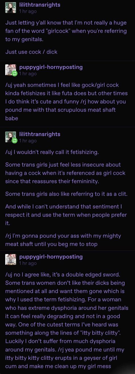 Respect Peoples Preferred Genital Terms Cw Sex Mention R CuratedTumblr