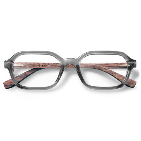 Armação De Acetato Com Madeira Woodz Lee Grafite
