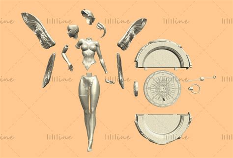 Tinker Bell 3d Model Stl For Cnc Router 3dcut 3d Print