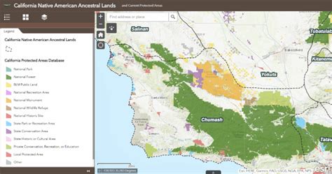 California American Tribes Map