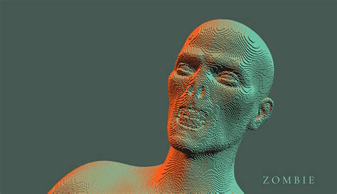 좀비 얼굴 큐브에서 추상적인 디지털 헤드 구성 복셀 아트3d 벡터 일러스트레이션 0명에 대한 스톡 벡터 아트 및 기타 이미지 0명 3차원 형태 가공의 인물 Istock