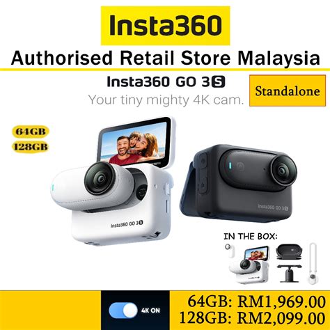 Insta Go S Your Tiny Mighty K Action Cam Shopee Malaysia