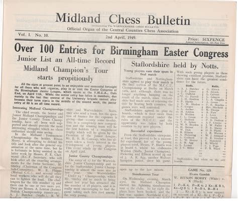 Wolverhampton Chess Club Gallery Historic And Recent