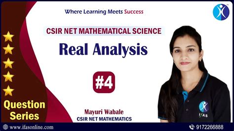 Csir Net Mathematics Pyqs Real Analysis 4 Youtube