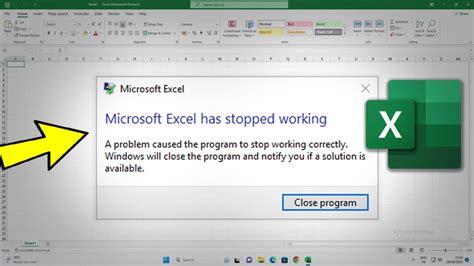 Microsoft Excel Has Stopped Working In Windows 11 1087 How To Fix Ms Excel Has Stopped