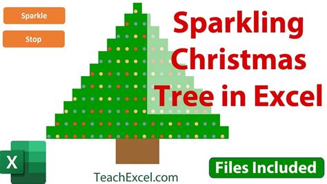 Sparkling Christmas Tree In Excel Youtube