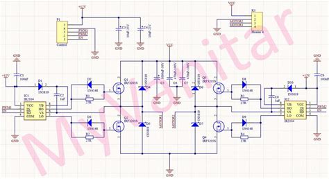H Bridge Circuit Diagram Mosfet H Bridge Motor Control Using