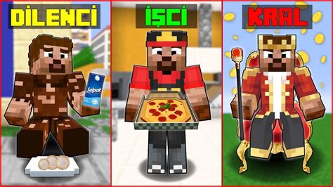 Dİlencİlİkten KralliĞa Fakİrİn Hayati 😱 Minecraft Zengİn Fakİr