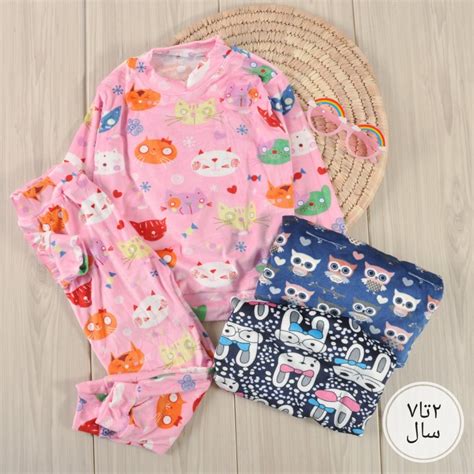 ست بلوز شلوار مخمل بچگانه کد 8261