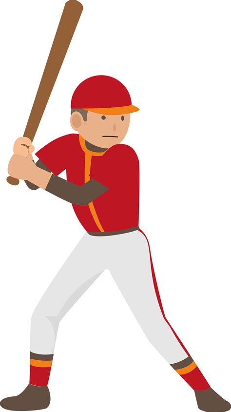 Ball Sports Clipart Baseball Player At Bat On Home Plate Clipart Clip Art Library