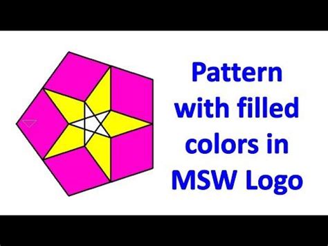 Pattern With Filled Colors In MSWLogo Learn Simple Commands Of MSW Logo MSW Logo Tutorial