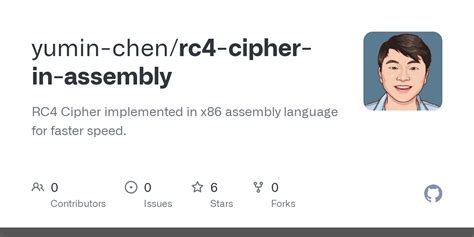 Github Yumin Chenrc4 Cipher In Assembly Rc4 Cipher Implemented In X86 Assembly Language For