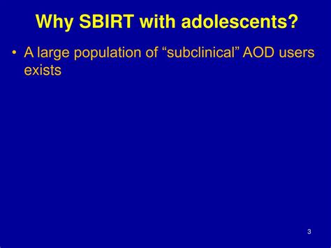 Ppt Adolescent Sbirt What Why When And How Powerpoint Presentation Id 1312700