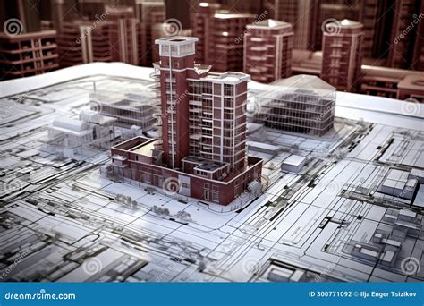 Planning Drafting Linear Icons Set Blueprint Sketch Outline Schematic Proposal Map