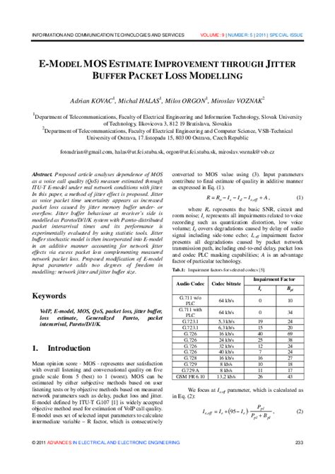 pdf e model mos estimate improvement through jitter buffer packet