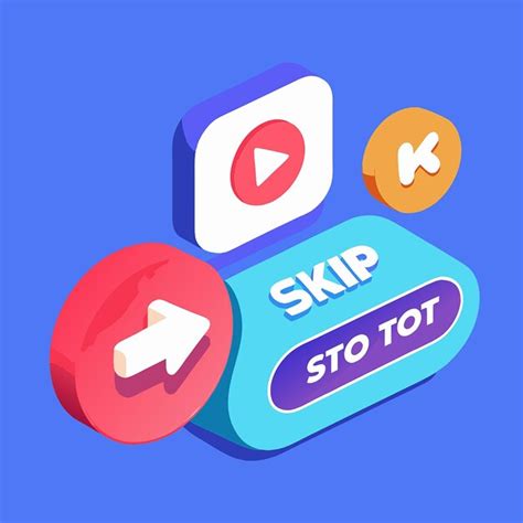 Skip To The End Next Music Player Button 3d Vector Icon Cartoon Minimal Style Premium Ai