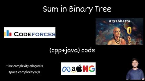 C Sum In Binary Treecppdsacodeforcesmathematicsrajkumar Youtube
