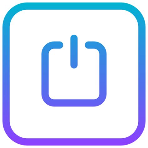 Shutdown Generic Gradient Outline Icon Shutdown Generic Gradient Outline Icon