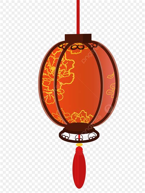 元宵節元宵中國風節日燈籠 牡丹花紋 牡丹 紅色素材圖案，psd和png圖片免費下載