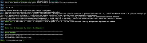 Identity E2e Tests For Running Fail In Cloudshell And Azure Webjobs