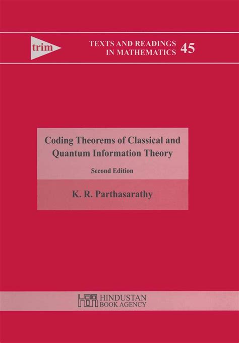 Buy Coding Theorems Of Classical And Quantum Information Theory Second