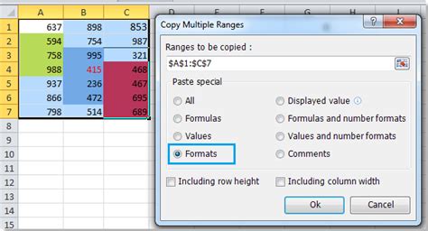 How To Only Copy Formatting From A Range To Another In Excel
