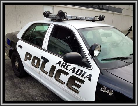 Arcadia Police Car With Alpr System Arcadia Police Badge Design City
