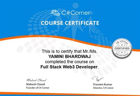 completed full stack web3 developer course yamini bhardwaj posted on the topic linkedin