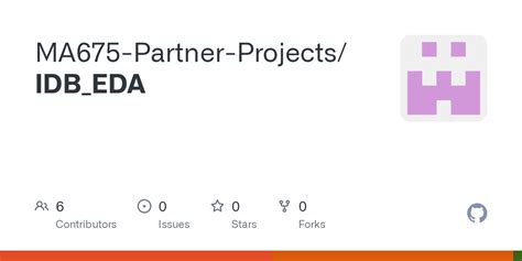 github ma675 partner projects idb eda