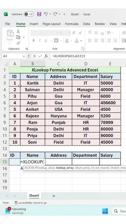 xlookup formula how to used xlookup formula in excel advanced excel formula excel exceltips