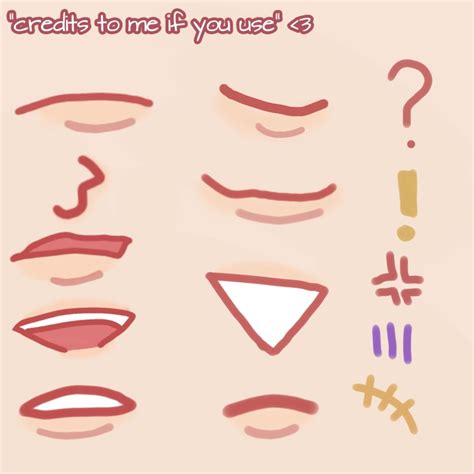 39 Gacha Mouth Ideas Mouth Drawing Drawing Tutorial Lips Drawing