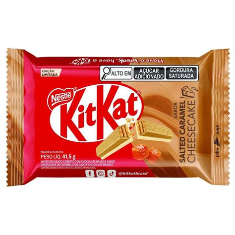 Kitkat Caramelo Salgado Chocolate Branco 41 5g Nestlé Exclusivo Americanas Em Promoção Ofertas
