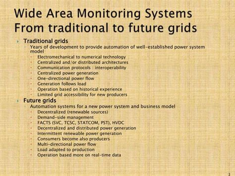 Wide Area Monitoring Systemswams Ppt