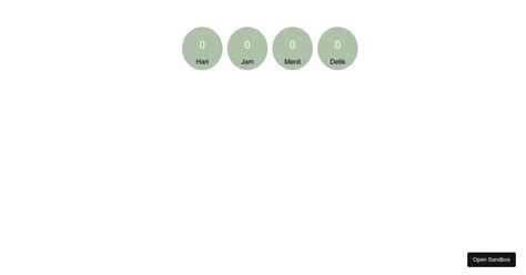 countdown timer codesandbox