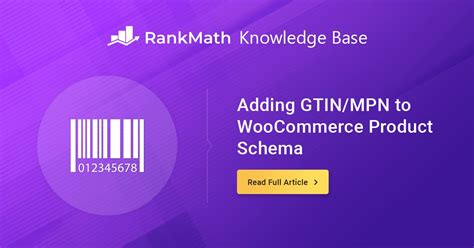 Adding Gtin Isbn And Mpn Schema To Woocommerce Products Using Rank Math Rank Math