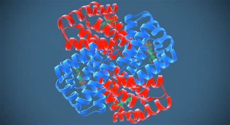 ساختار پروتئین ها صحنه سه‌بعدی آموزش ویادگیری دیجیتالی موزاییک