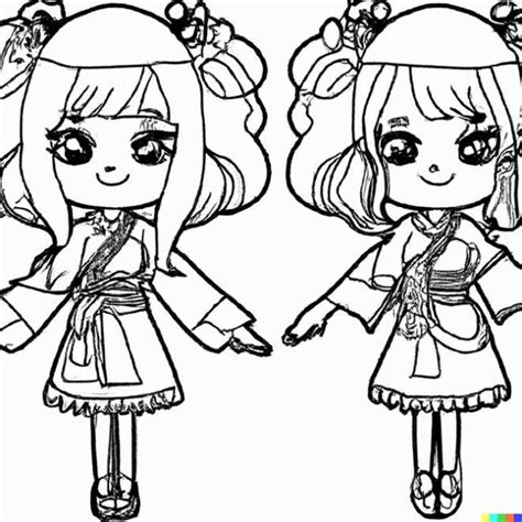 25 Desenhos De Meninas Kawaii Para Imprimir E Colorirpintar