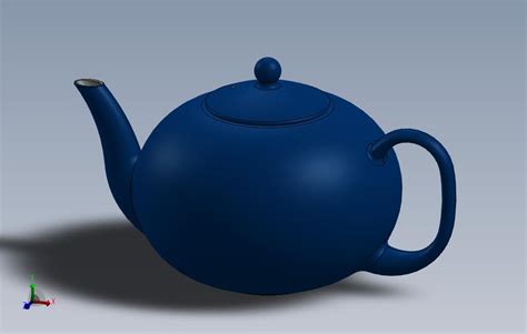 陶瓷茶具茶壶和茶杯solidworks 2013模型图纸免费下载 懒石网