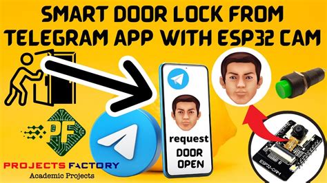 Smart Door Lock From Telegram App With Esp32 Cam Youtube