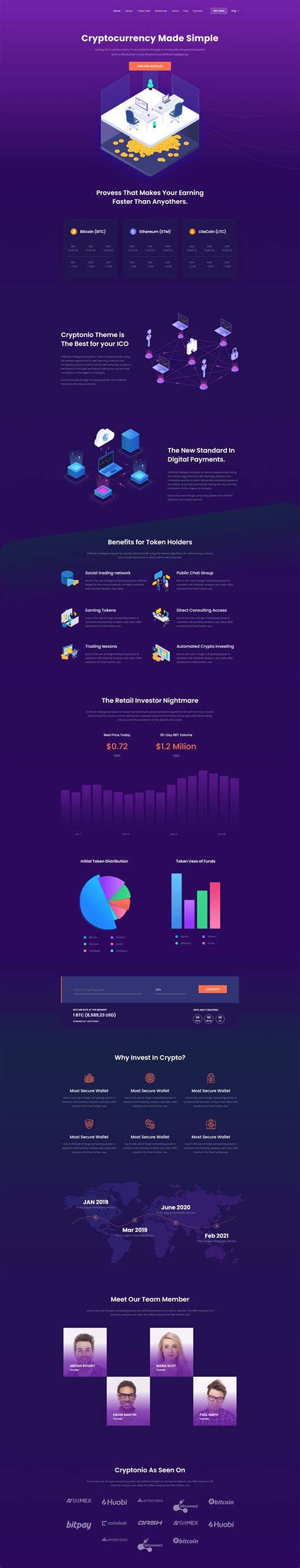 Blockchain React Js Nft Website React Website Design Behance