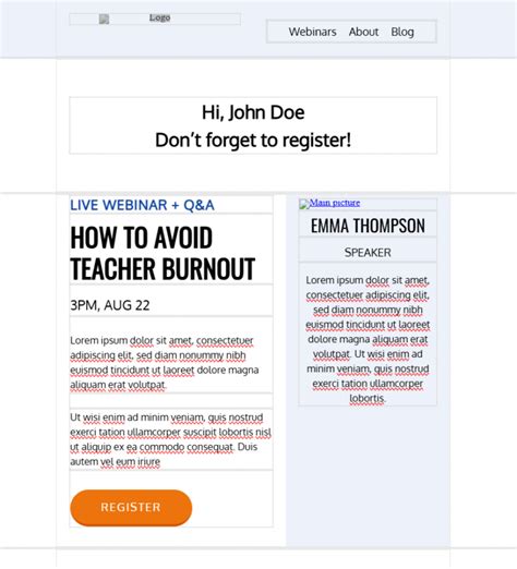 Create Email Templates Using Custom Html In Realtime Marketing Megan