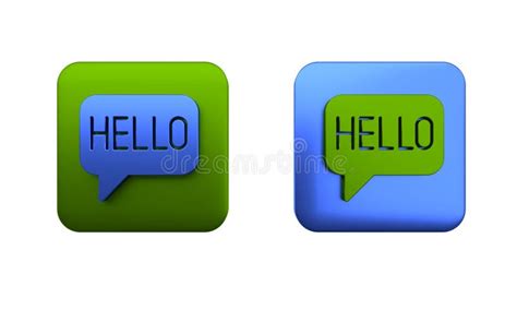 Colorful Hello In Different Languages Icon Isolated On White Background